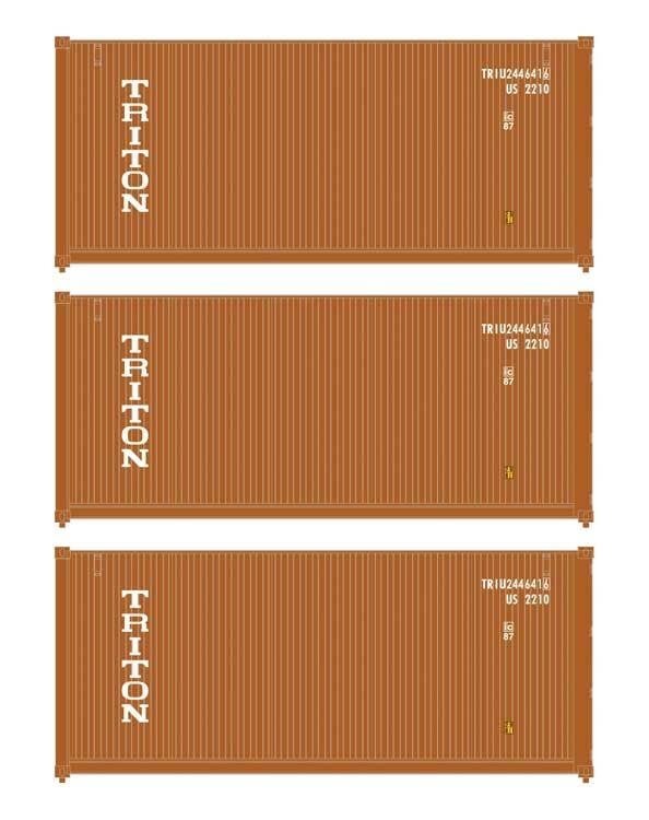 20′ Fully Corrugated Container - 3-Pack -- Triton