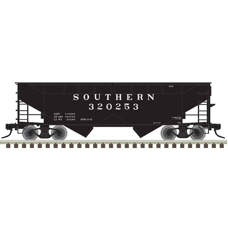 Offset-Side 2-Bay Open Hopper - Ready to Run -- Southern Rai