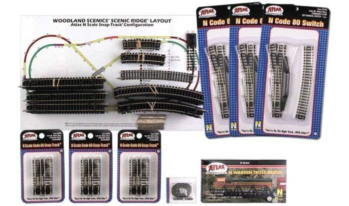Scenic RidgeR Track Pack -- Use with 785-1482 3 x 6′ Scenic