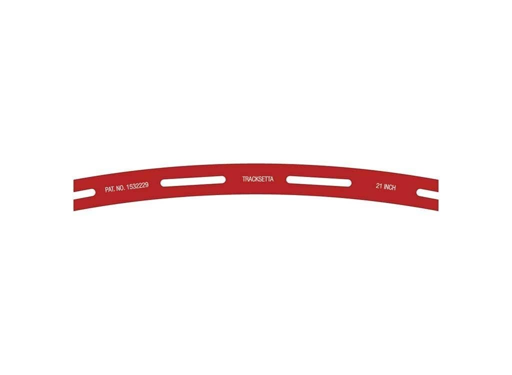 Tracksetta Track Laying Template -- 21′ 53.3cm Radius Curve,