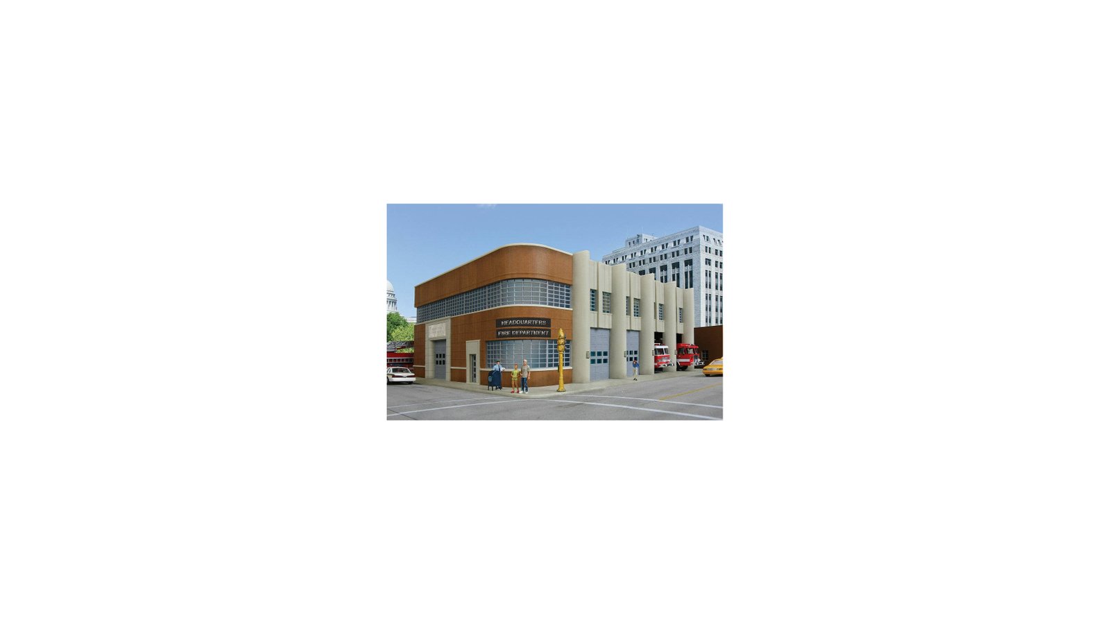 Fire Department Headquarters -- Kit - 9-1/8 x 11-13/16 x 5-5