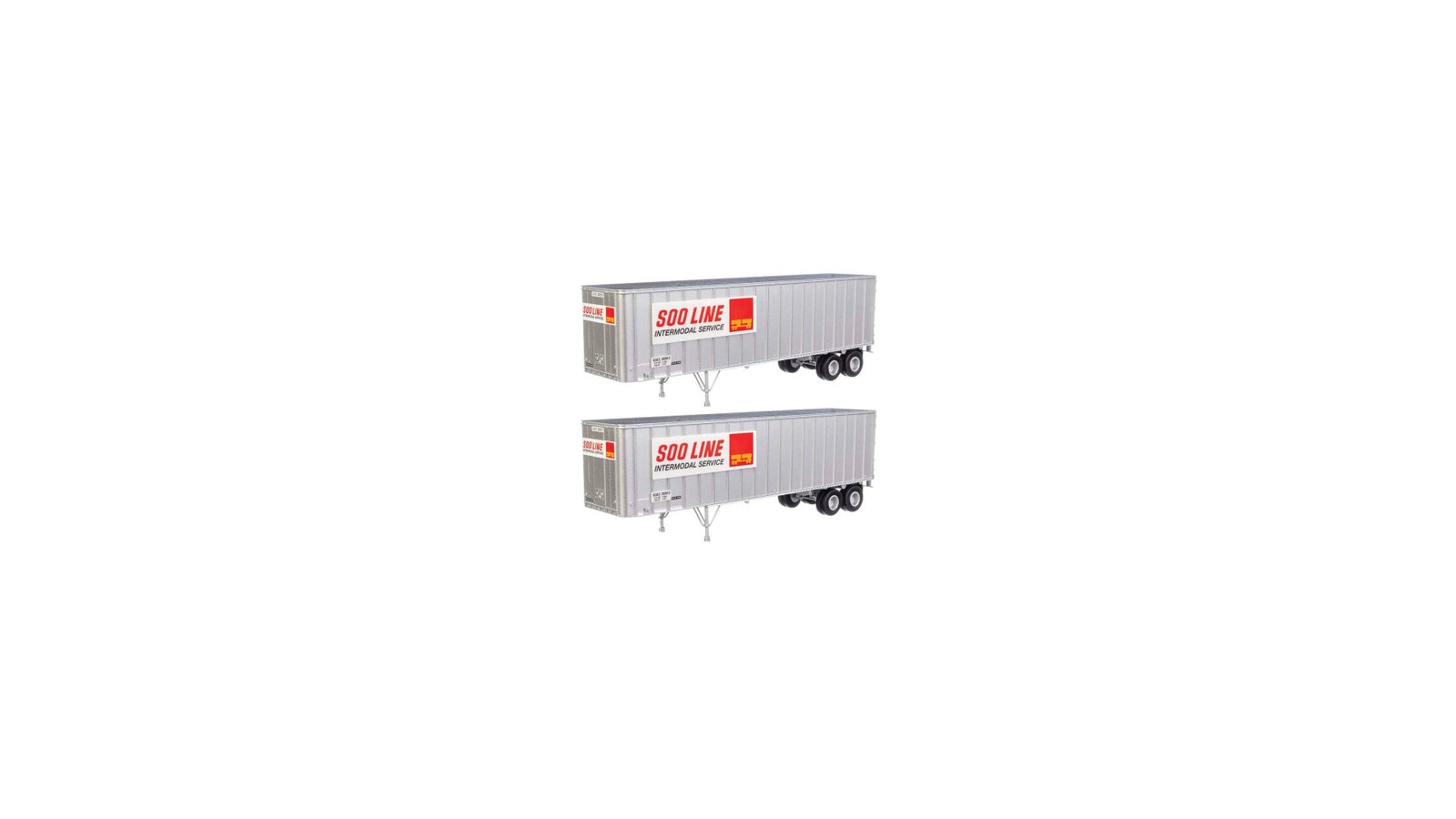 Flexi-Van 40′ Trailer 2-Pack - Assembled -- Soo Line Intermo