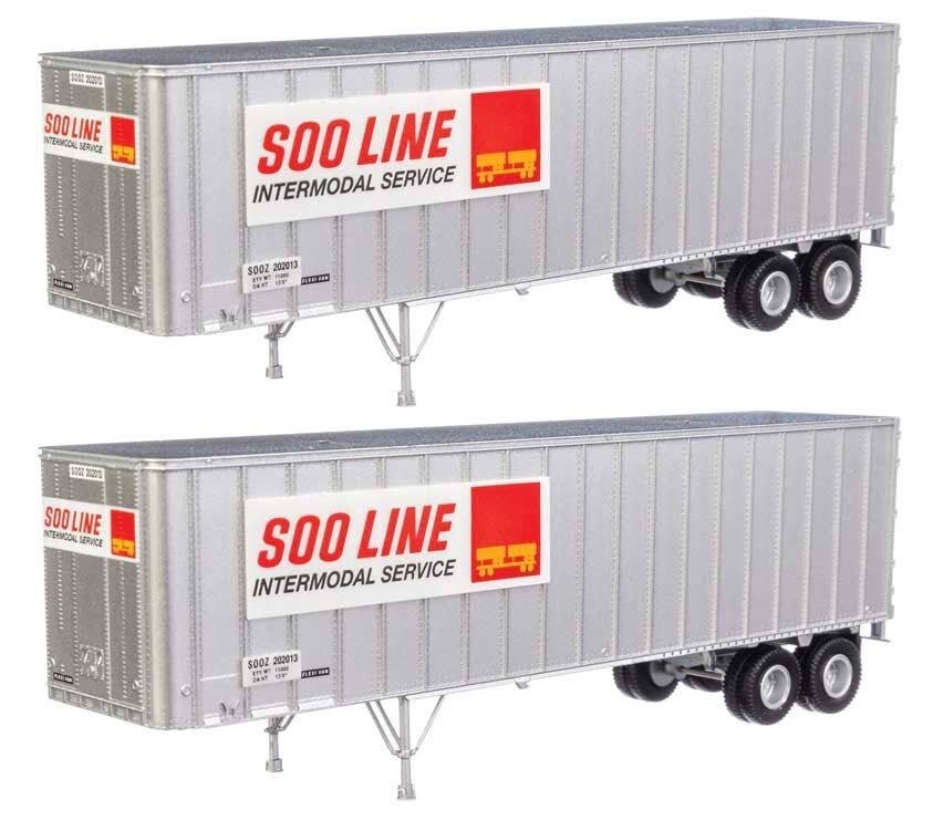 Flexi-Van 40′ Trailer 2-Pack - Assembled -- Soo Line Intermo