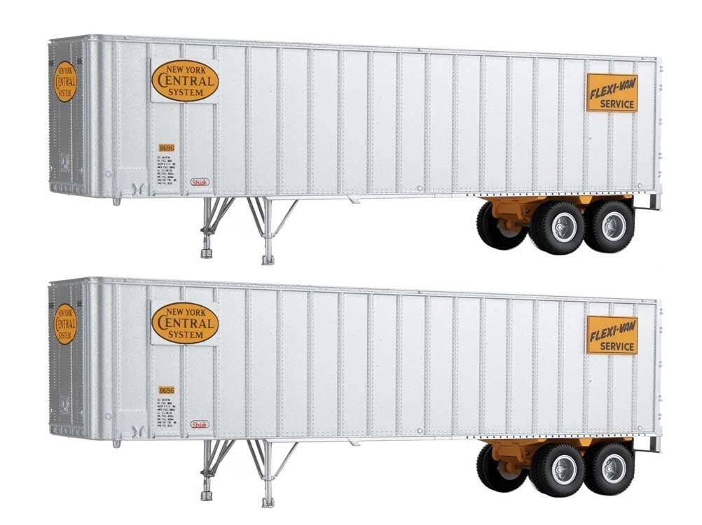 Flexi-Van 40′ Trailer 2-Pack - Assembled -- New York Central