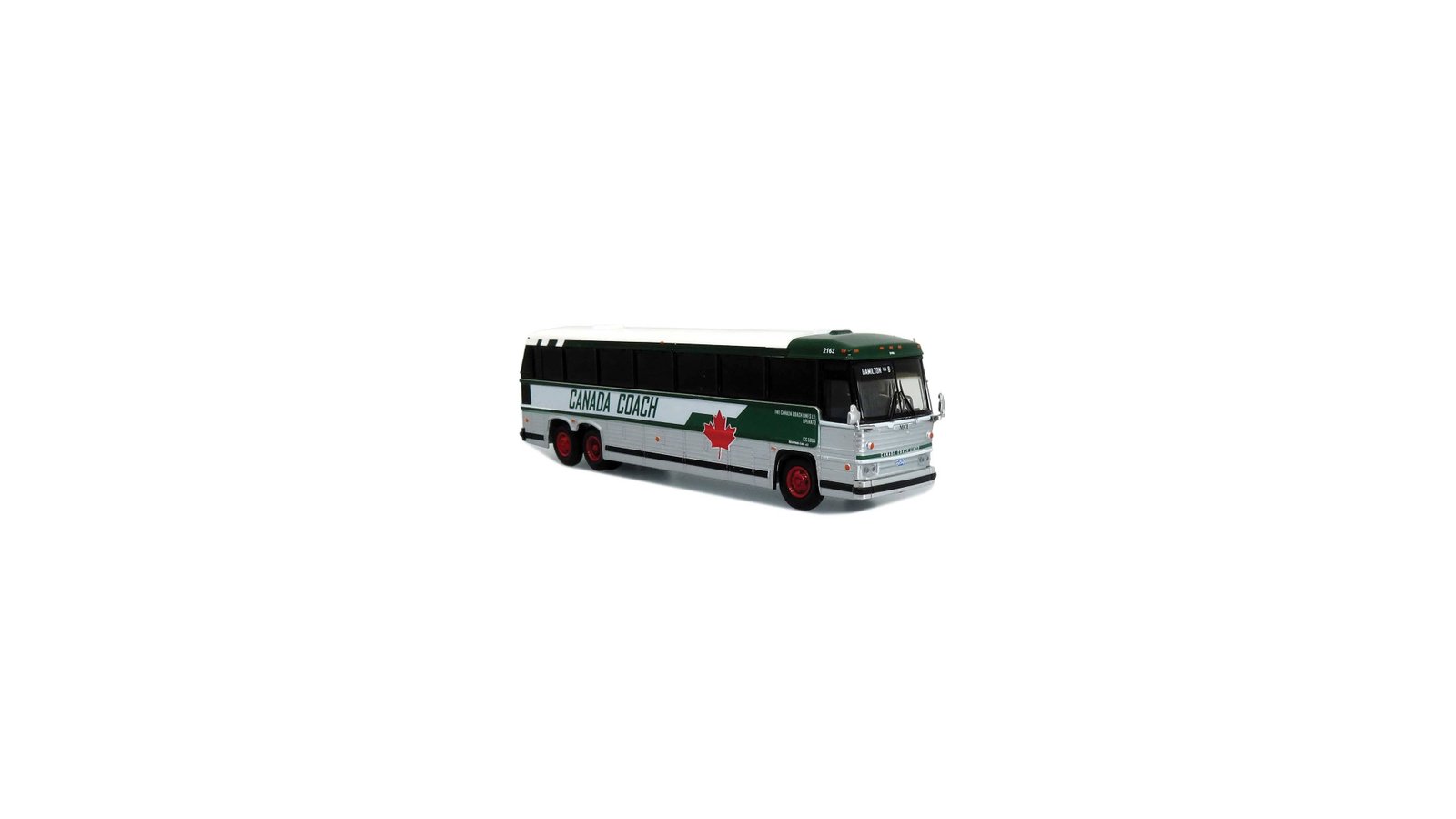 MCI MC-9 Motorcoach Bus - Assembled -- Canada Coach silver,