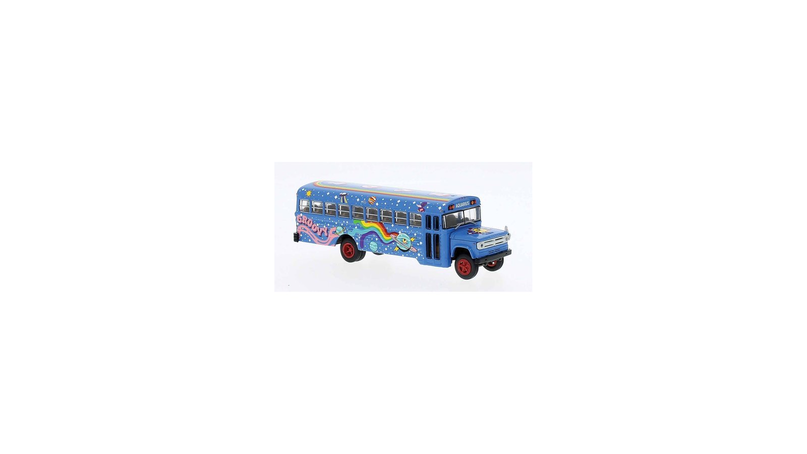 1960s-1970s Dodge S 600 Bus - Assembled -- Hippie Bus blue,