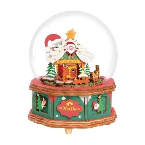 Rolife Christmas Town Music Box AM46 - Kit -- Working 3-D La