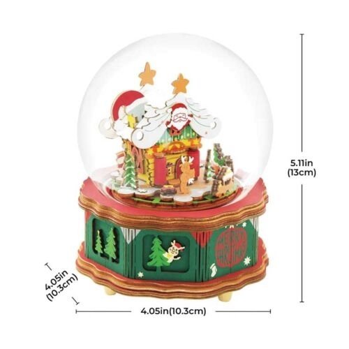 Rolife Christmas Town Music Box AM46 - Kit -- Working 3-D La
