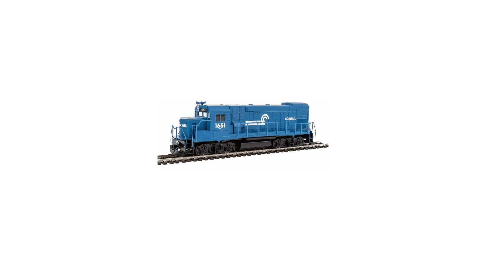 EMD GP15-1 - Standard DC -- Conrail blue, white