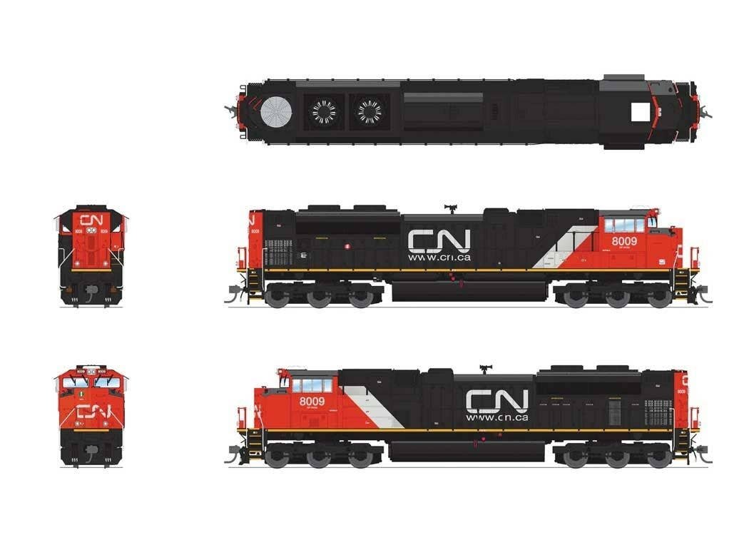 EMD SD70ACe - Standard DC - Stealth Series -- Canadian Natio