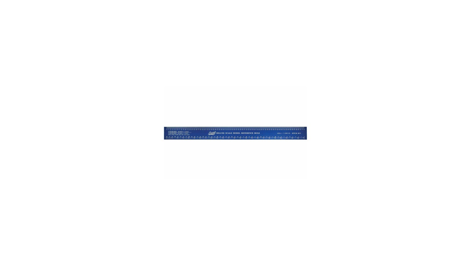 Scale Model Rulers -- Deluxe Scale Model Reference Rule 12′,