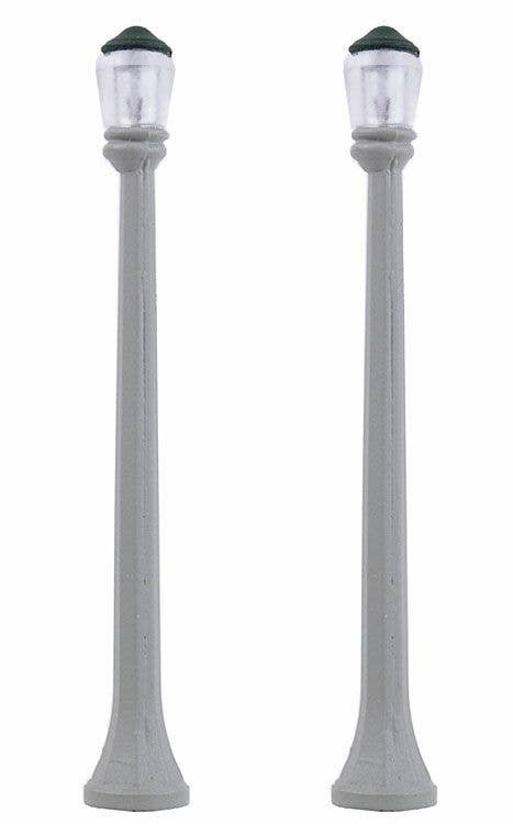 Concrete Column Street Light -- pkg2, HO, Walthers SceneMast