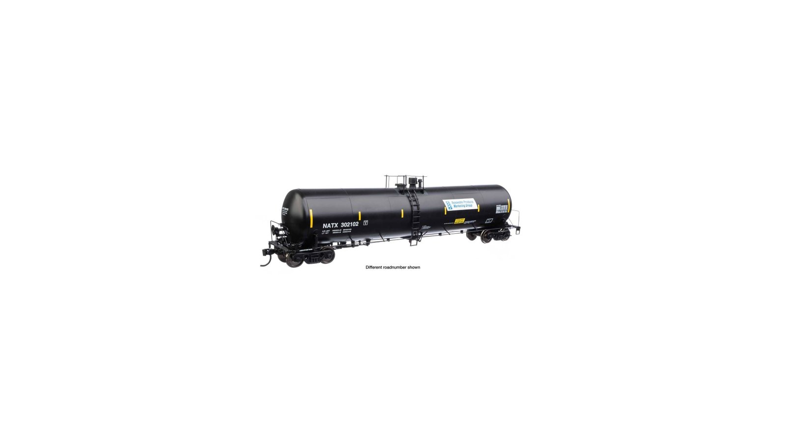55′ Trinity 30,145-Gallon Tank Car - Ready to Run -- Renewab