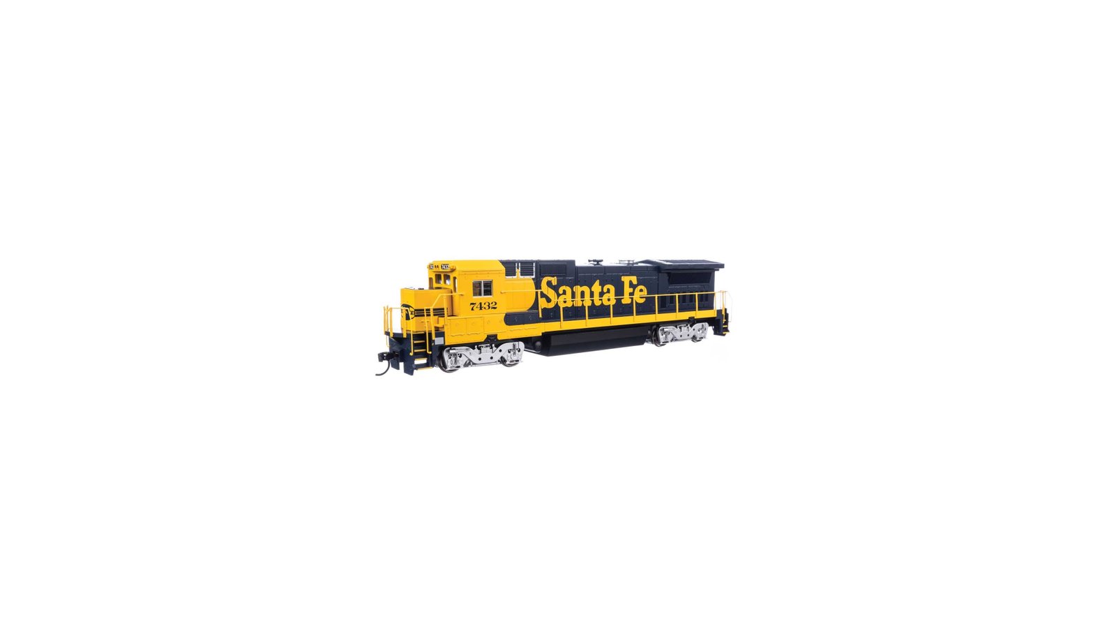 GE Dash 8-40B - Standard DC -- Santa Fe 7432 blue, yellow, H
