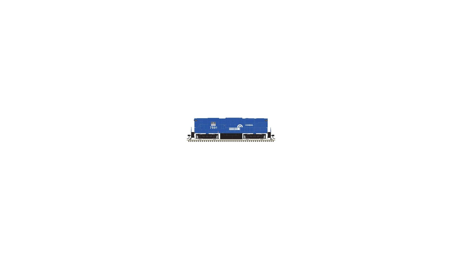 Alco RS11 - Standard DC - Classic Silver -- Conrail 7591 blu