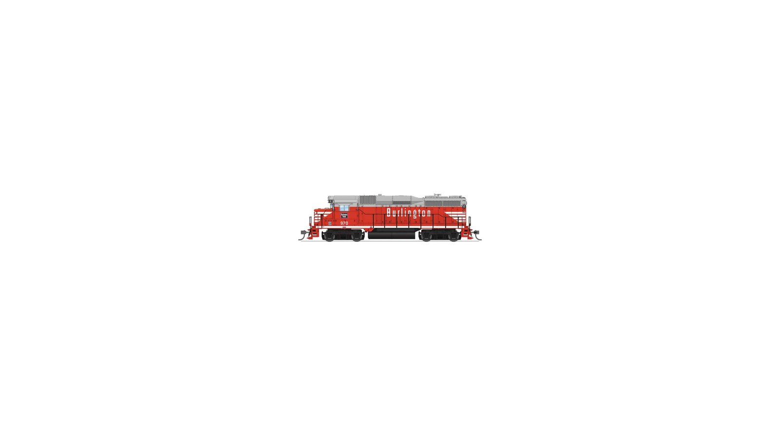 EMD GP30 Low Nose - Standard DC - Stealth -- Chicago, Burlin
