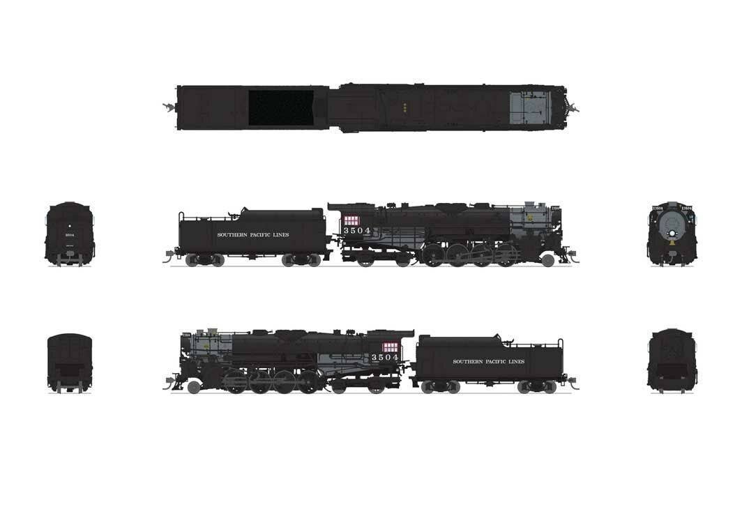 Class T1a 2-8-4 Berkshire Square Tender - Sound, DCC and Smo