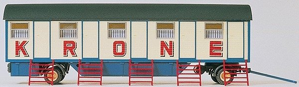 Modern Circus Wagon - Assembled -- 5-Compartment Personnel T