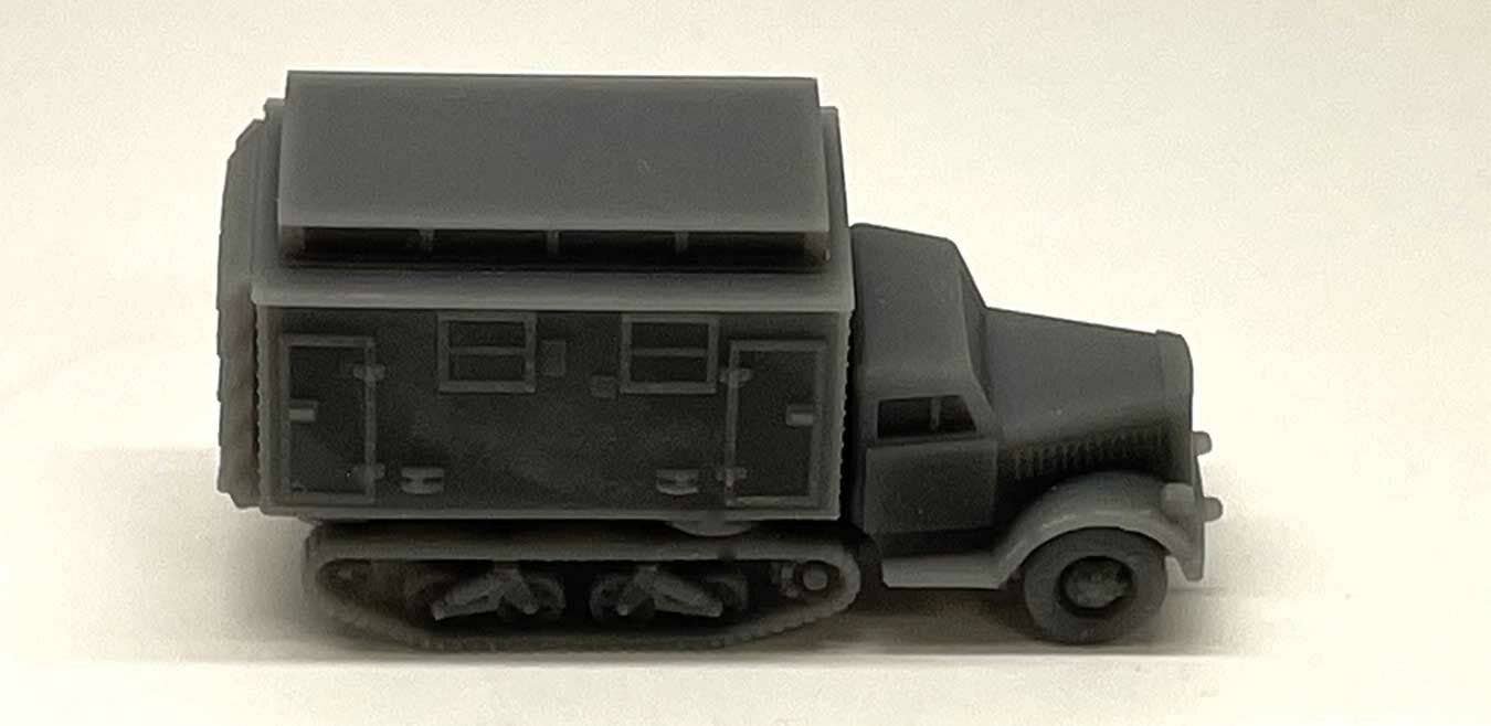 Half-Track Ambulance - Kit -- With Open Door Unpainted Cast