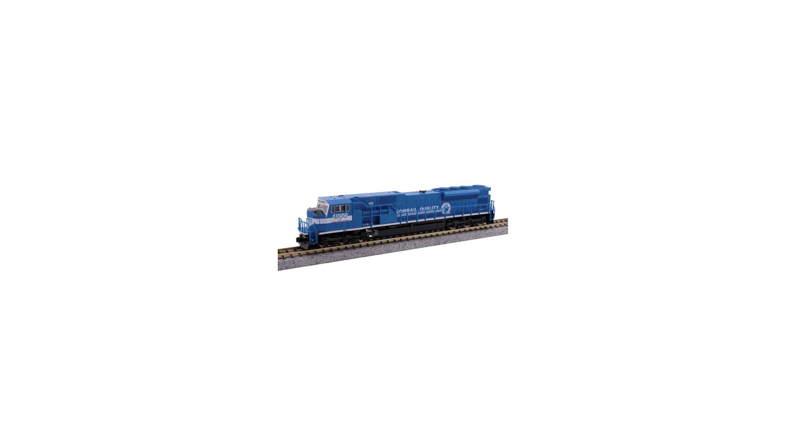 EMD SD80MAC - Standard DC -- Conrail 4114 blue, white, N, Ka