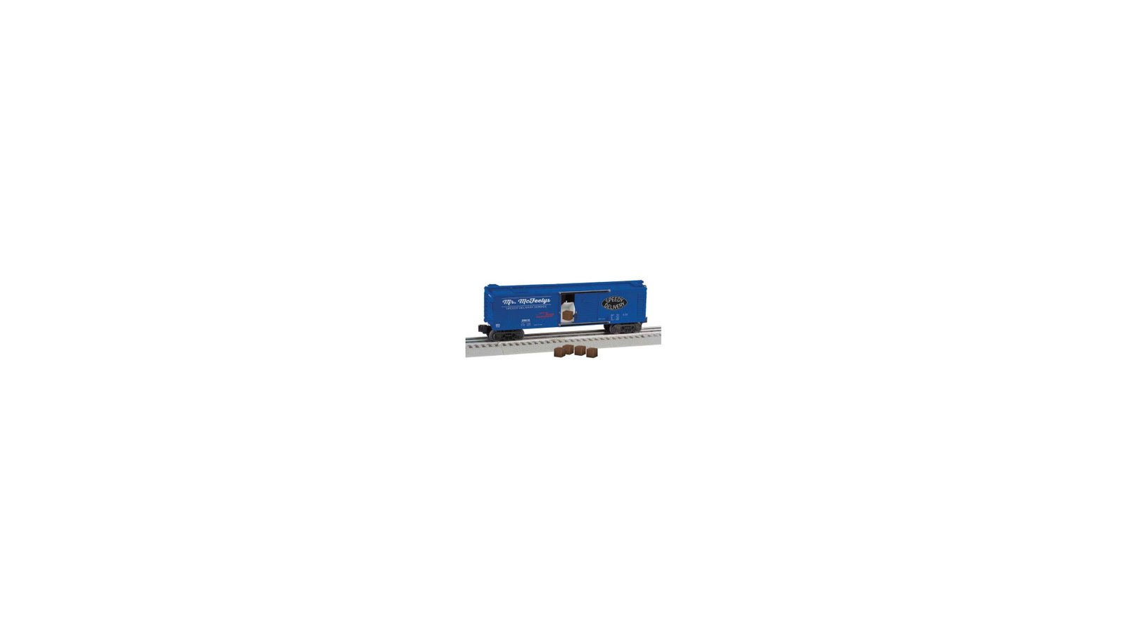 Unloading Mail Boxcar - 3-Rail - Ready to Run -- Mister Roge