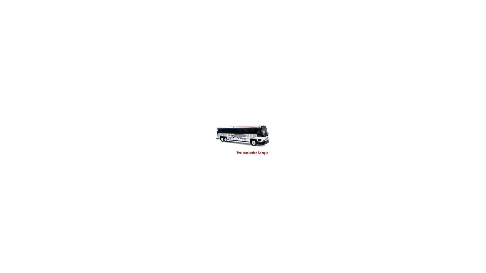 MCI D4000 Coach - Assembled -- Greyhound Shadow Trim Scheme,