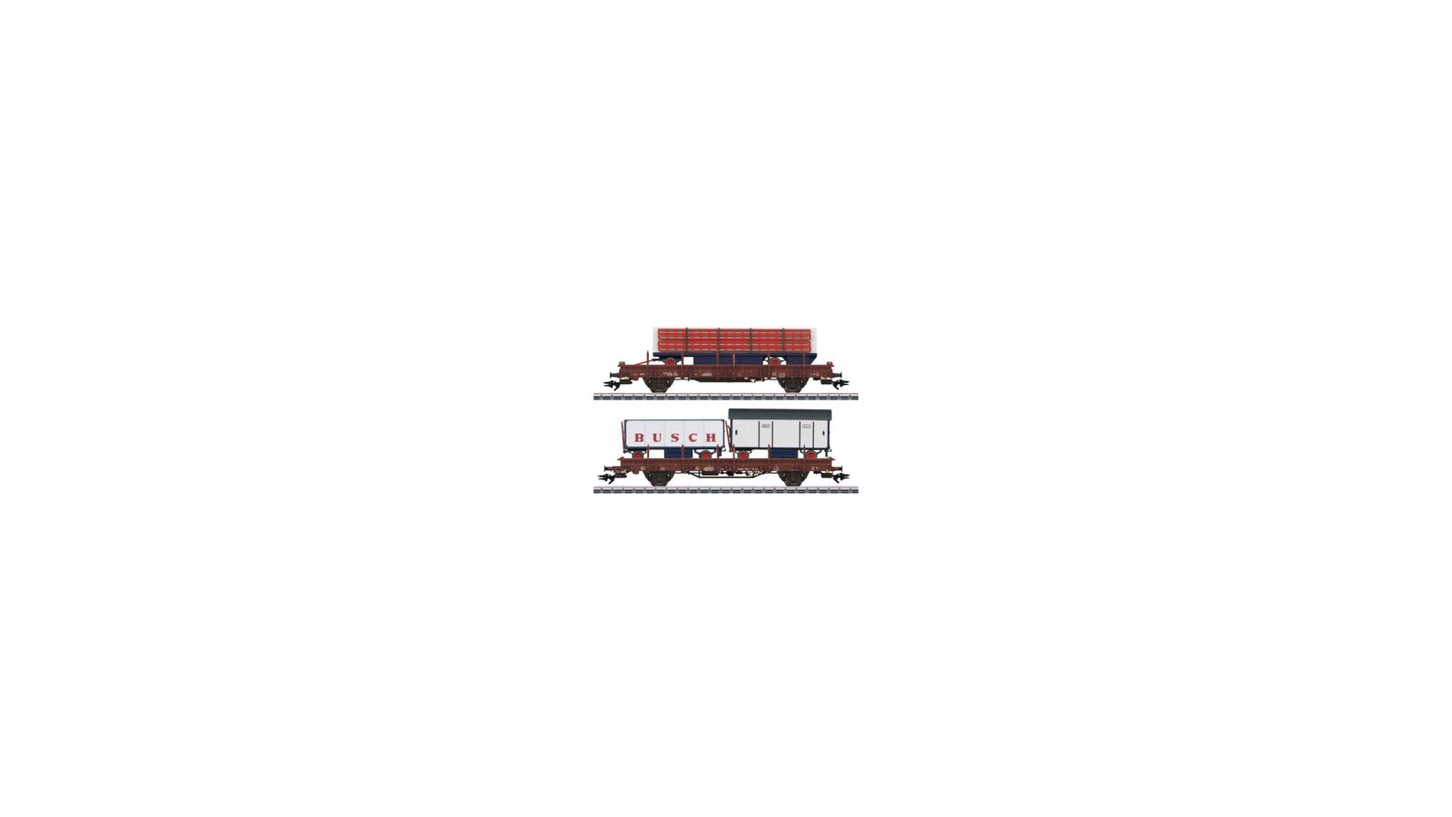 Type Ks 3300, Ks 3301 Stake Car Set - 3-Rail - Ready to Run