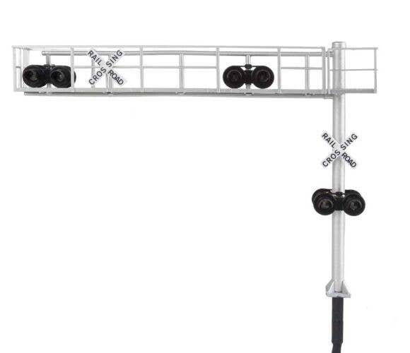 Modern Cantilever Grade Crossing Signal -- Two-Lane, HO, Wal