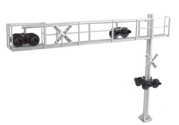Modern Cantilever Grade Crossing Signal -- Two-Lane, HO, Wal