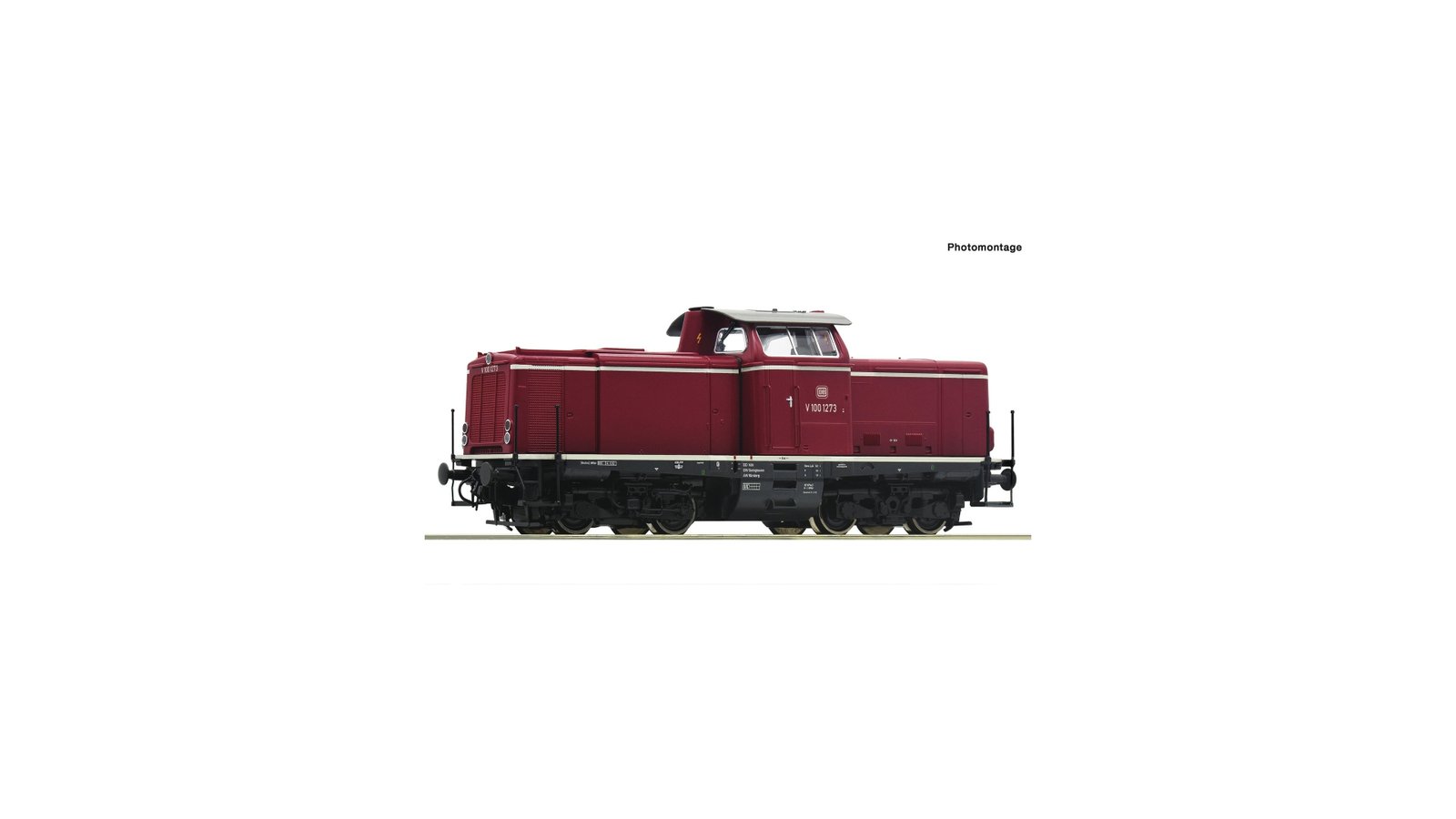 Diesel locomotive -- Diesellokomotive -- V 100 1273 - DB - HO - Roco ...