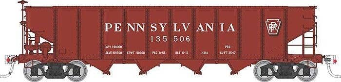 Class H21A 4-Bay Hopper - Ready to Run -- Pennsylvania Railr