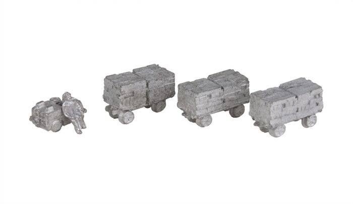 Brick Cart Train - Cast-Metal Kit -- Critter Locomotive, Dri