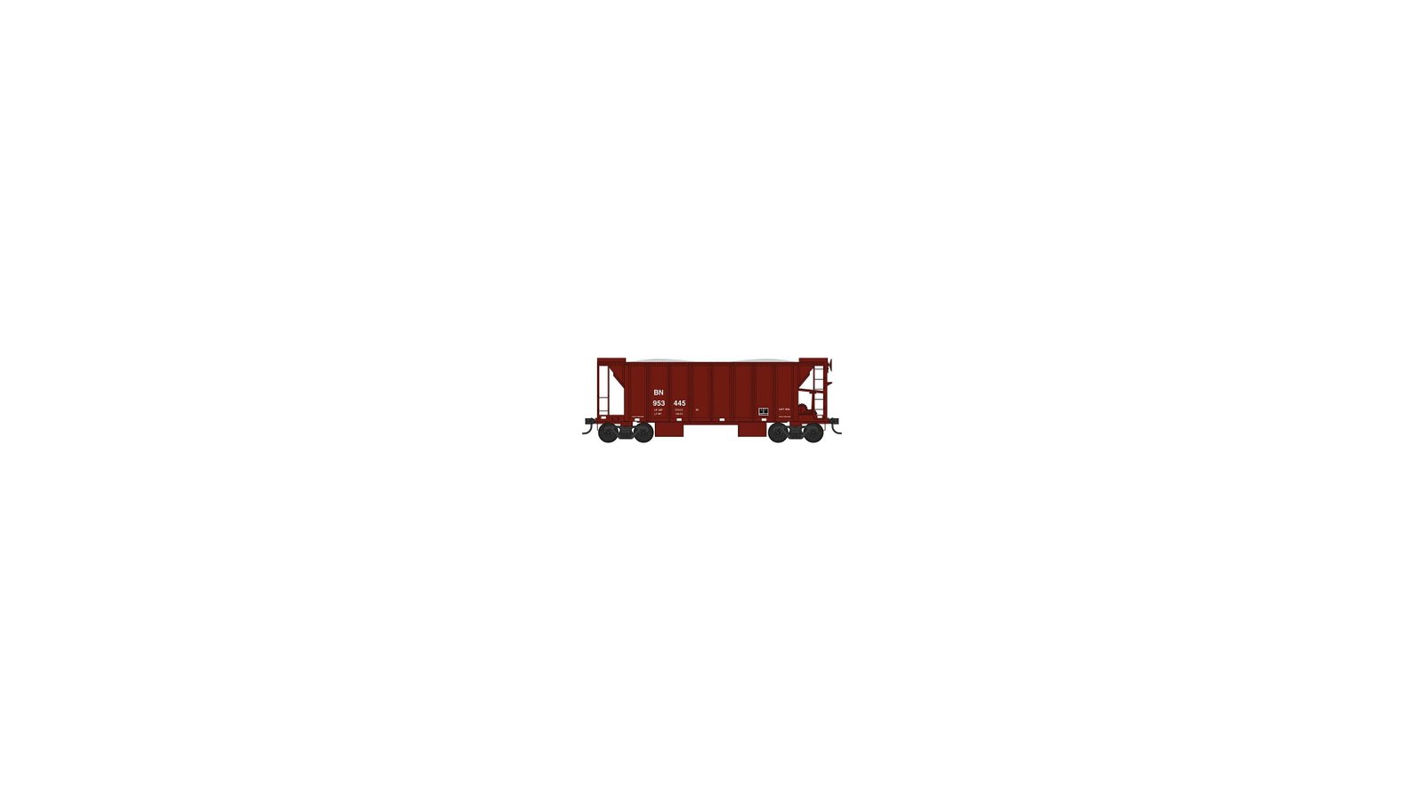 70-Ton 2-Bay Ballast Hopper with Side Chutes Ballast Gates