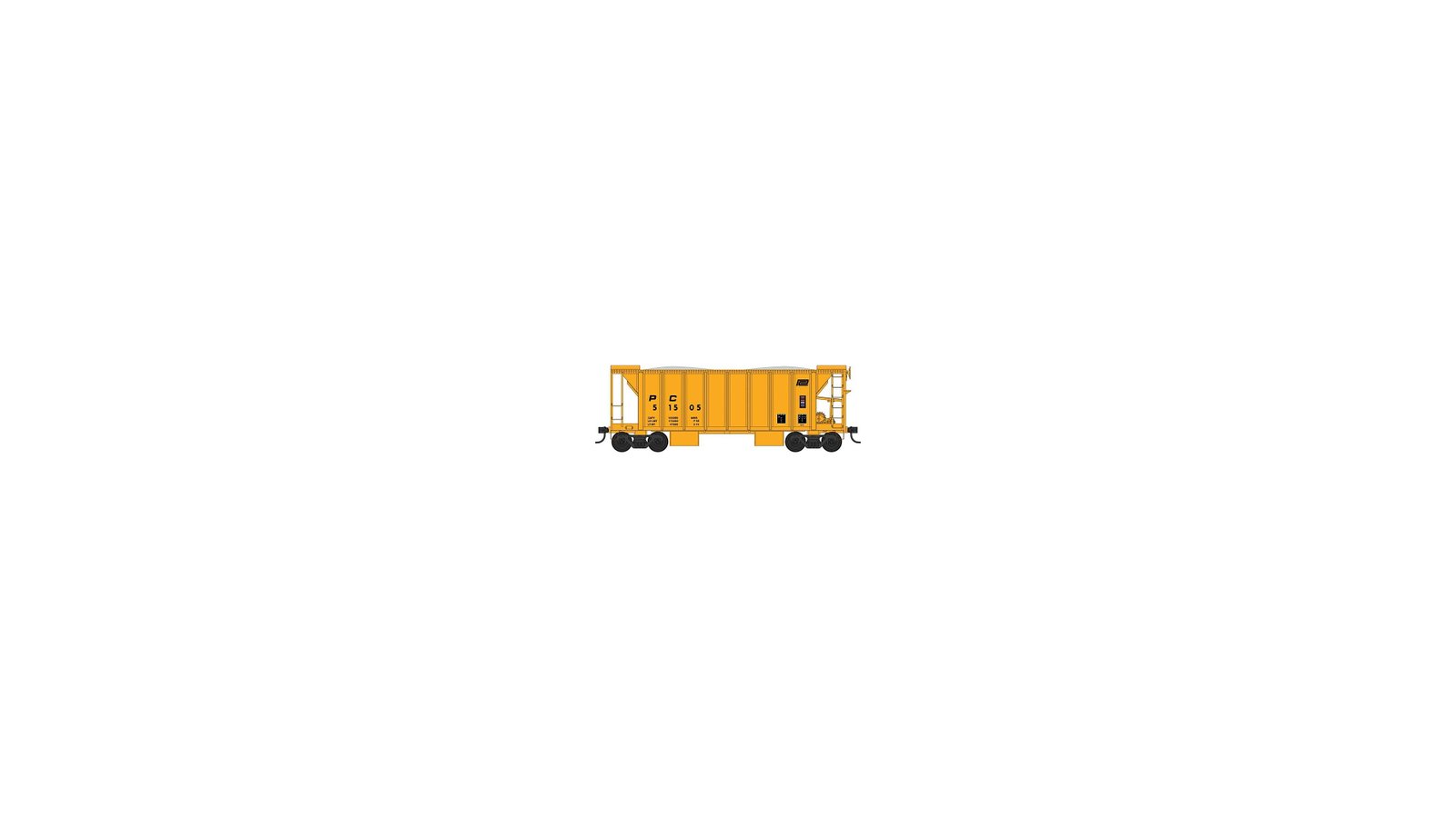 70-Ton 2-Bay Ballast Hopper with Side Chutes Ballast Gates