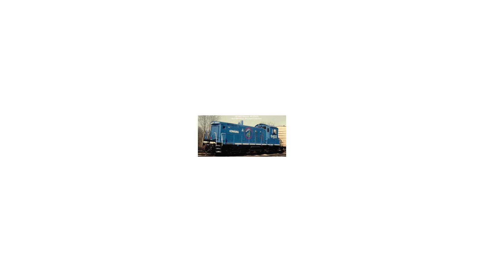 EMD SW1001 - Standard DC -- Conrail 9402 blue, white, Philly