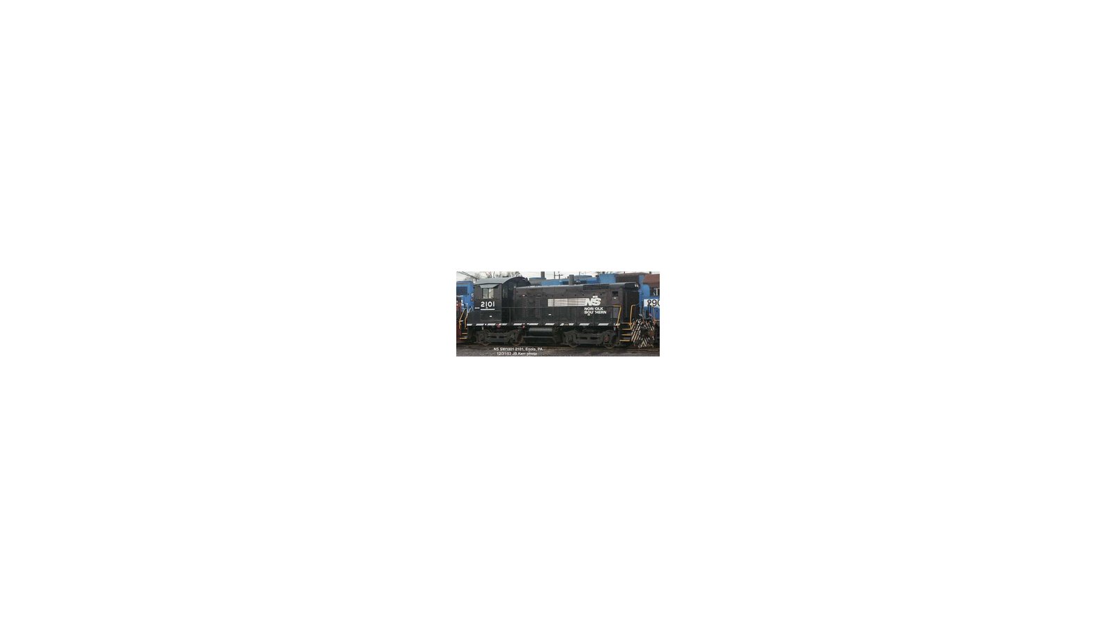 EMD SW1001 - Standard DC -- Norfolk Southern 2102 black, whi