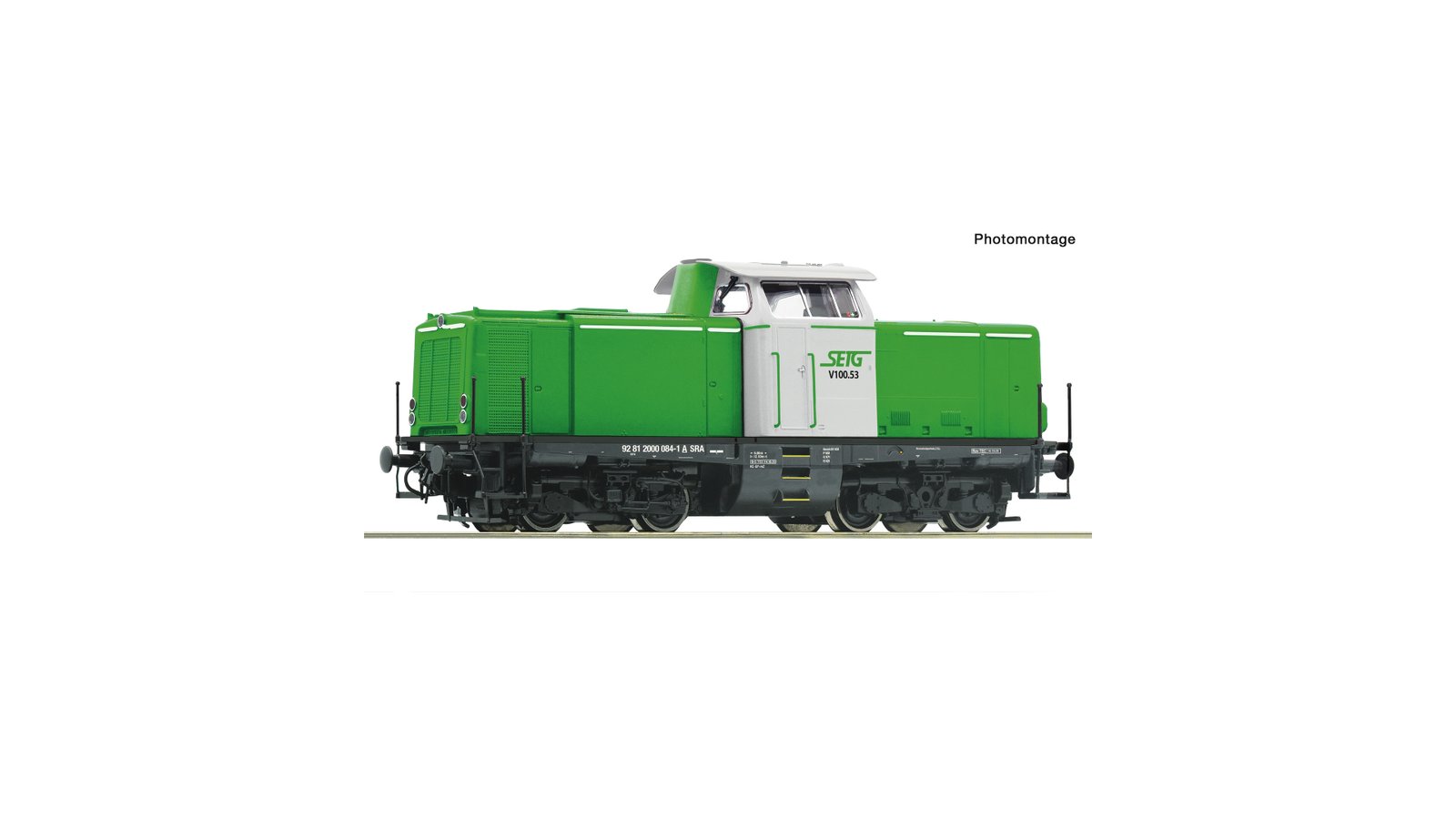 Diesel locomotive -- Diesellokomotive -- V 100.53 - SETG - HO - Roco ...