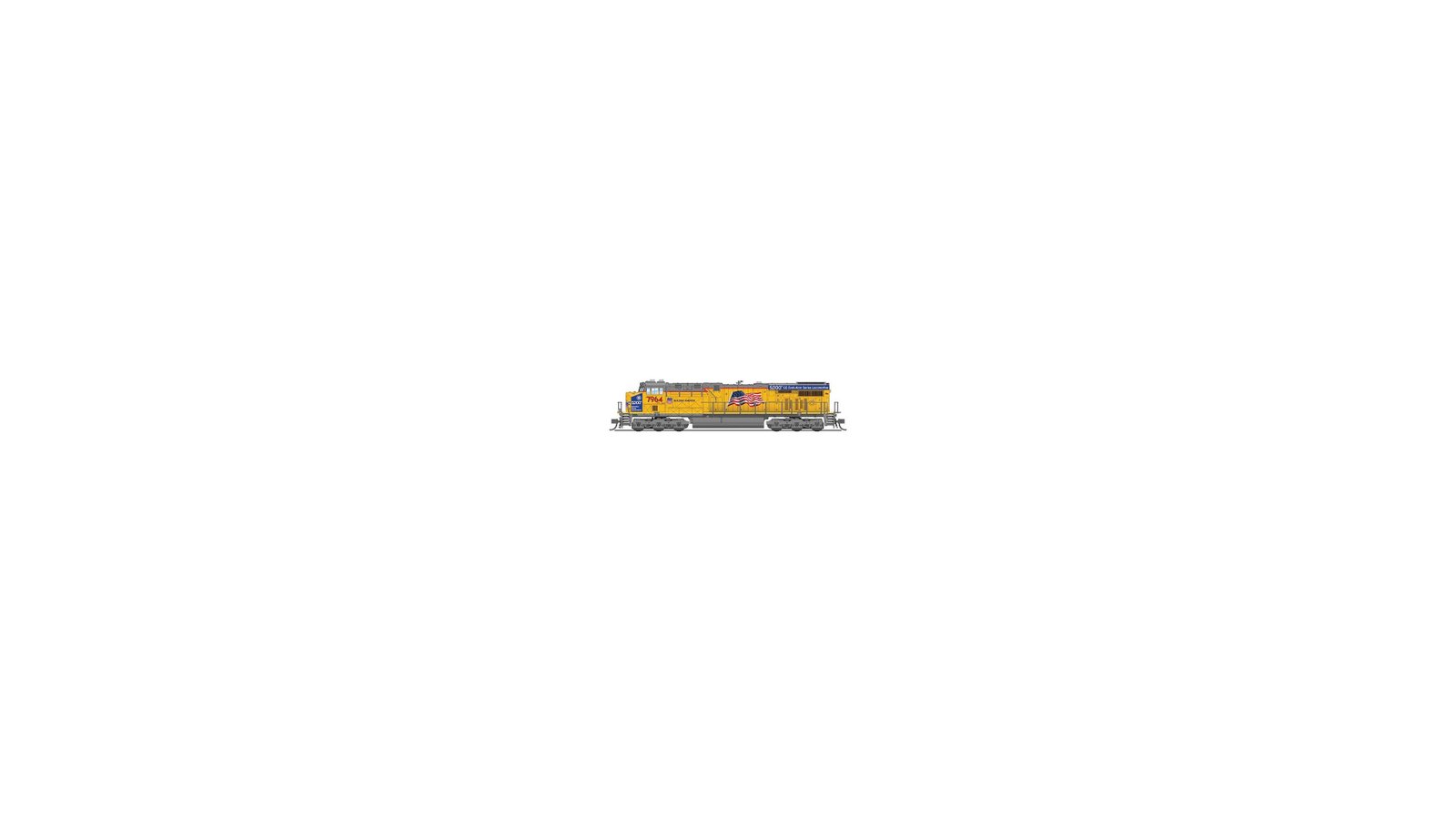 GE ES44AC GEVO - Standard DC - Stealth -- Union Pacific 7964