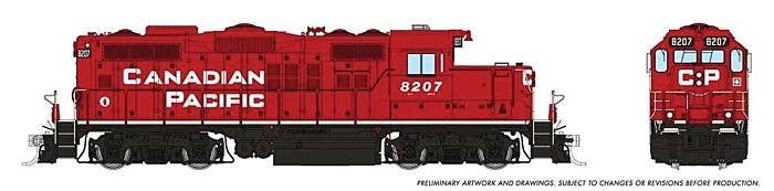 GP9u Low-Nose Rebuild - Standard DC -- Canadian Pacific 8207