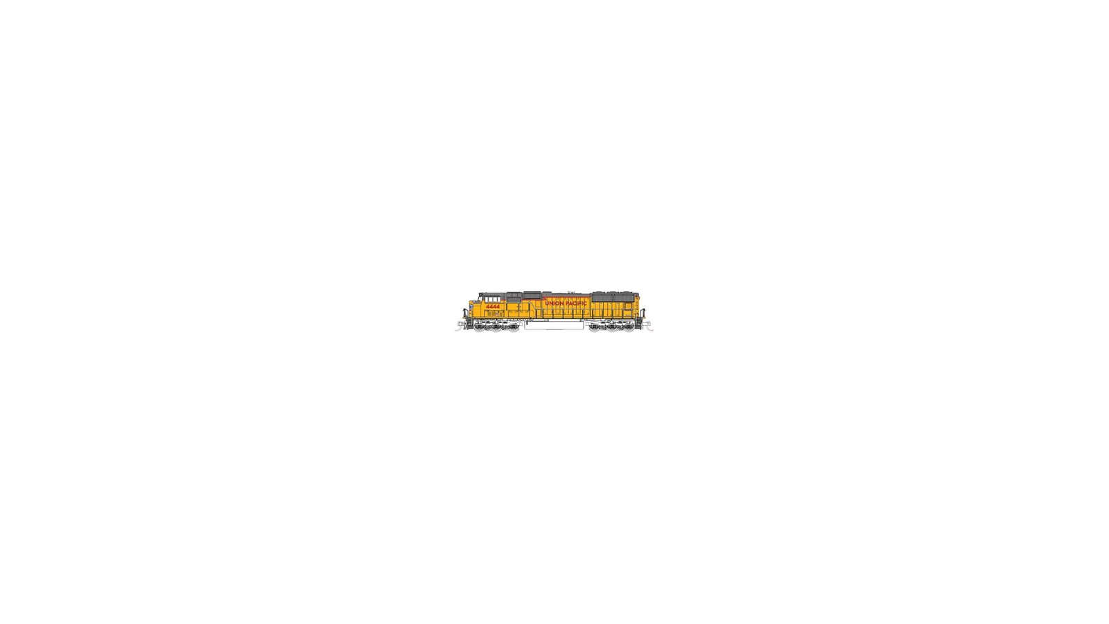 EMD SD70M with Flat Radiators - Sound and DCC -- Union Pacif