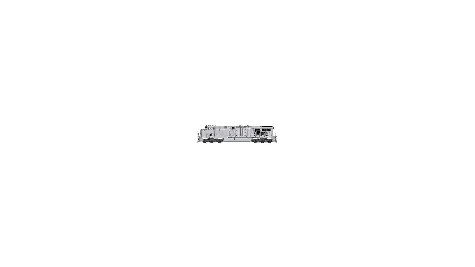 GE ES44AC w/DCC -- Undecorated, HO, Intermountain Railway Co