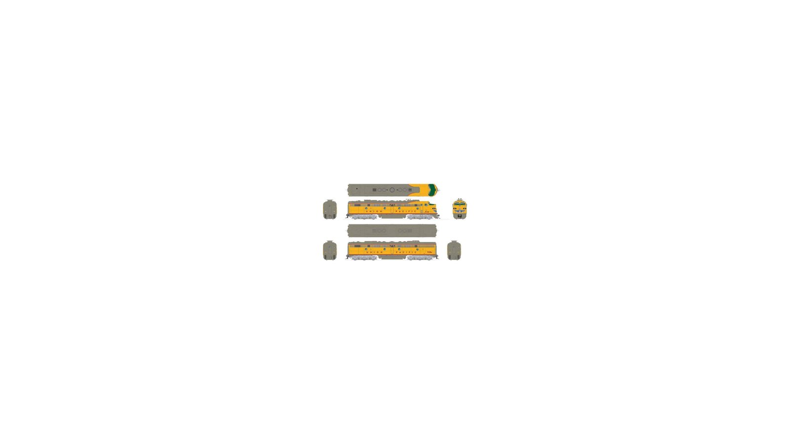EMD E8 A-B Set - Standard DC -- Union Pacific 938, 930B Armo