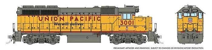 EMD GP40 - LokSound and DCC -- Union Pacific 3001 1997, Armo