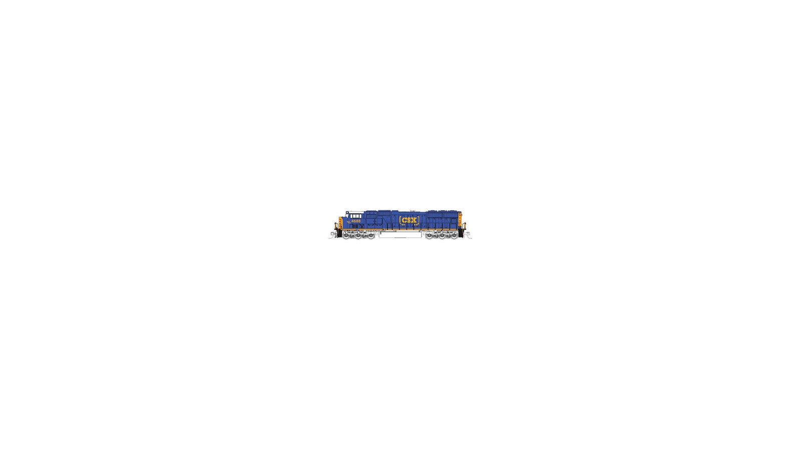EMD SD70M with Flat Radiators - Sound and DCC -- CSX 4688 Sp