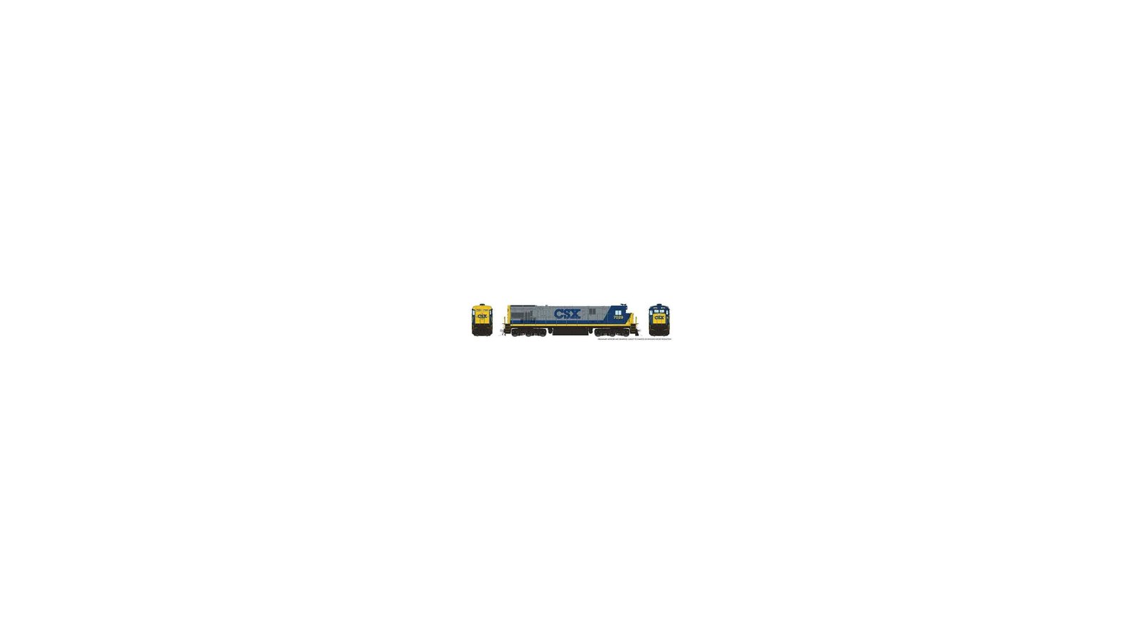 GE C30-7 - ESU LokSound and DCC -- CSX 7047 YN2 Scheme, gray