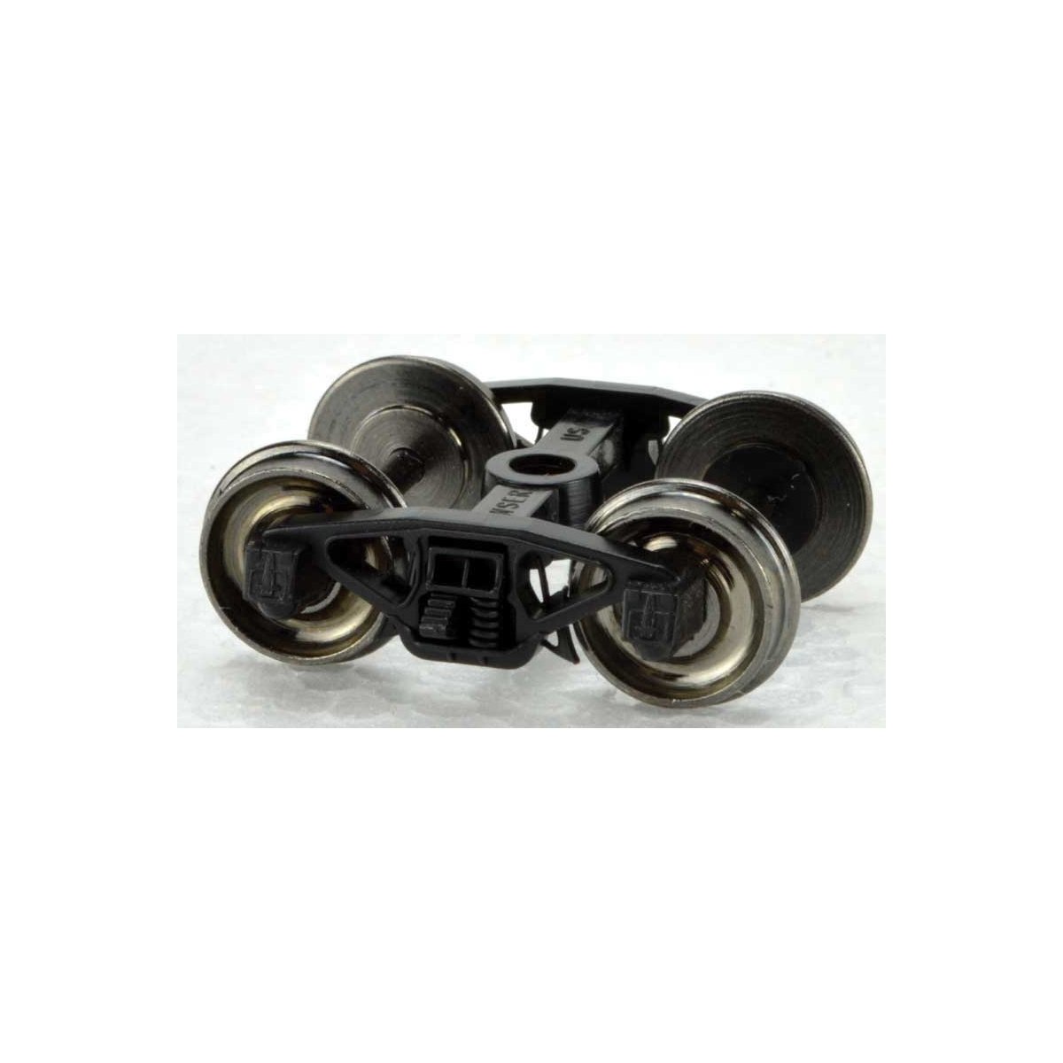 PRR Coil Semi-Elliptical Freight Trucks with Metal Wheels - 1 Pair - H0 ...