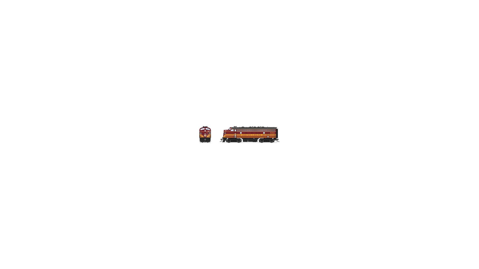 EMD F7A - Sound and DCC - Paragon4TM -- Boston & Maine 4268