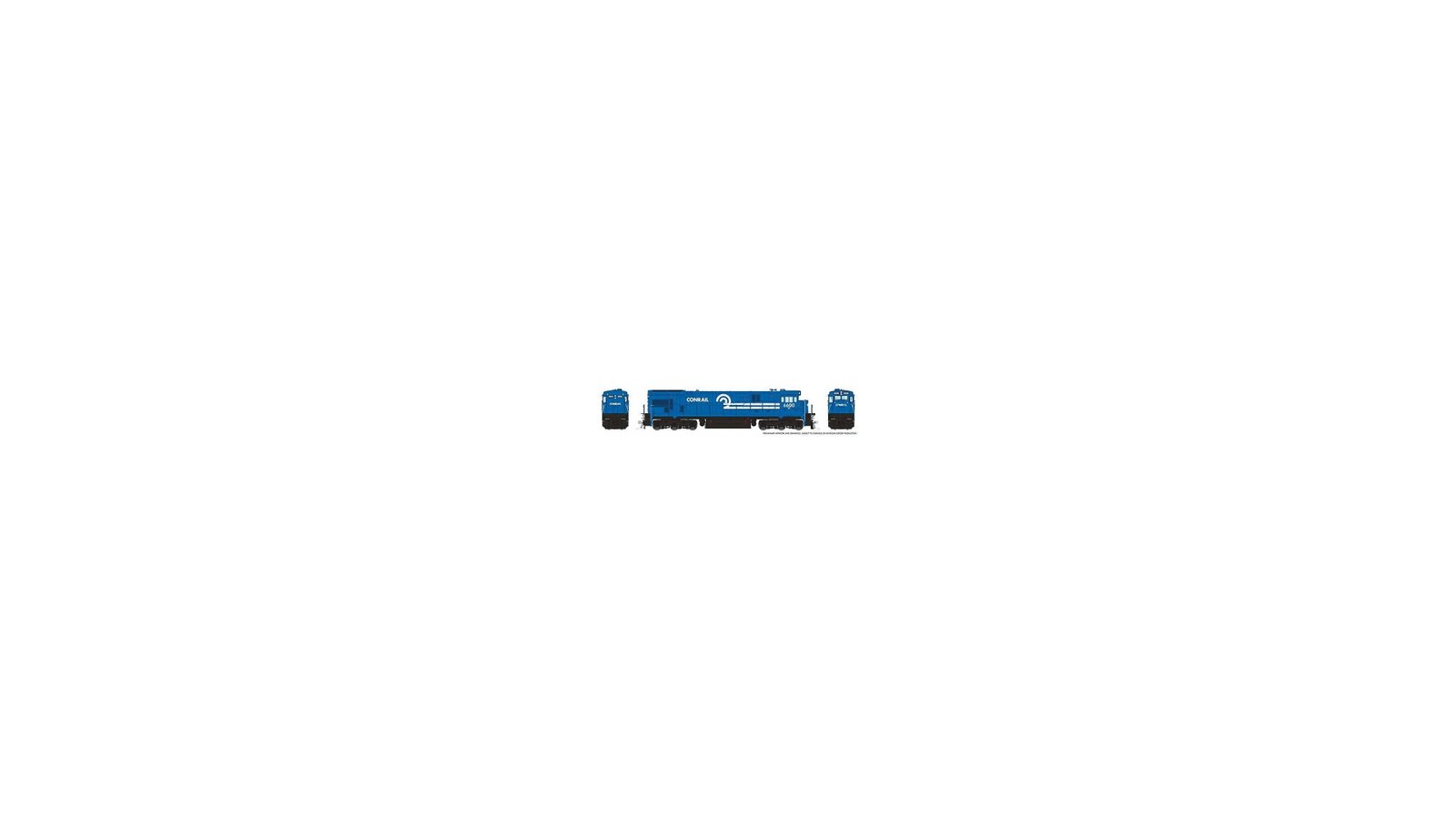 GE C30-7 - Standard DC -- Conrail 6603 blue, white, HO, Rapi