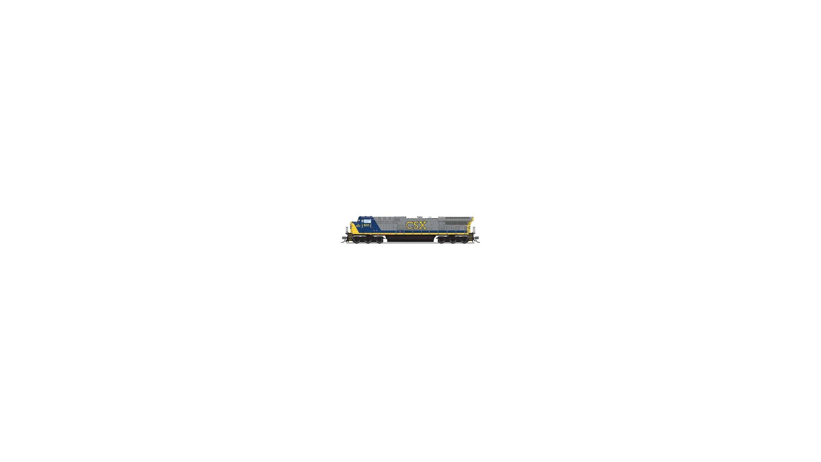 GE AC6000CW - Standard DC - Stealth -- CSX 601 YN2, gray, bl