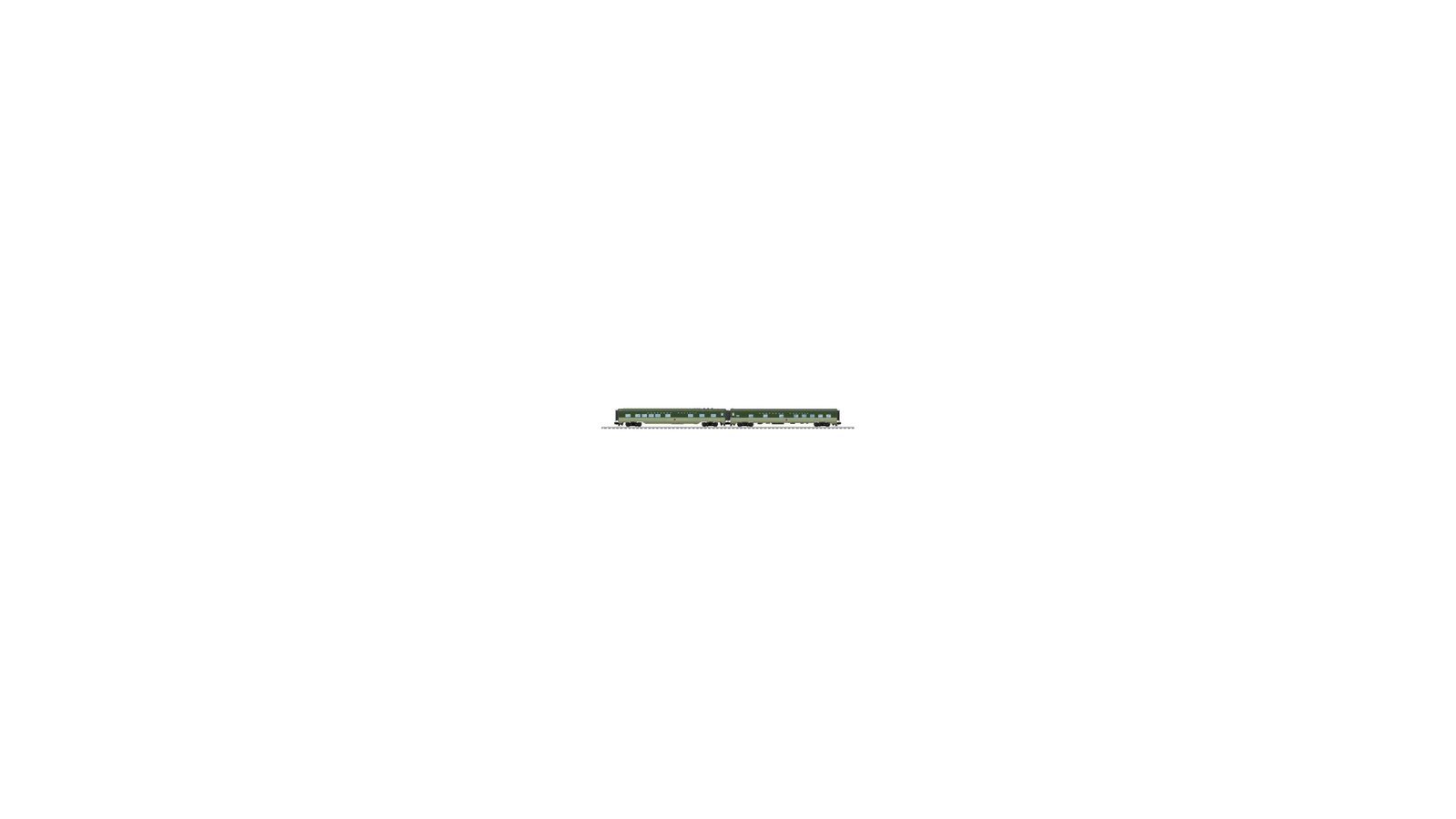 21′ Pullman Sleeper, Diner Set - 3-Rail - Ready to Run -- No